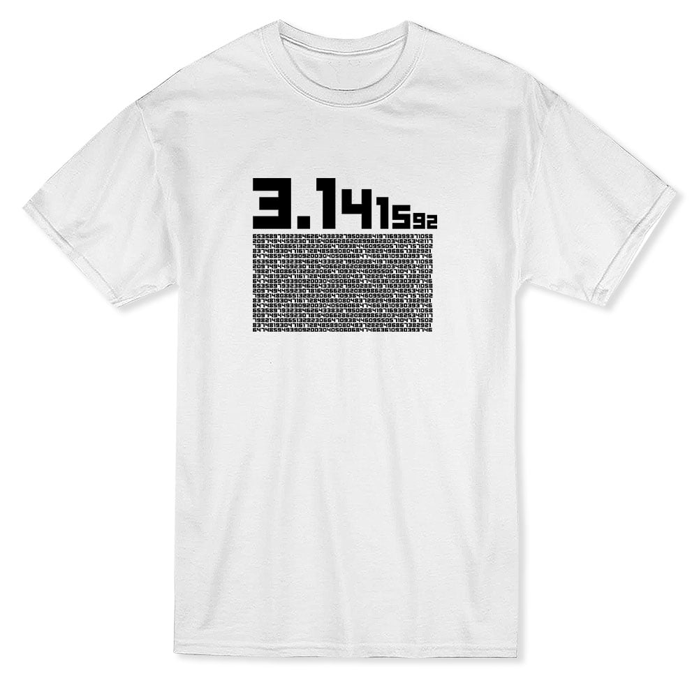 Pi Digits Graphic Men White T-Shirt, Male Large - Walmart.com