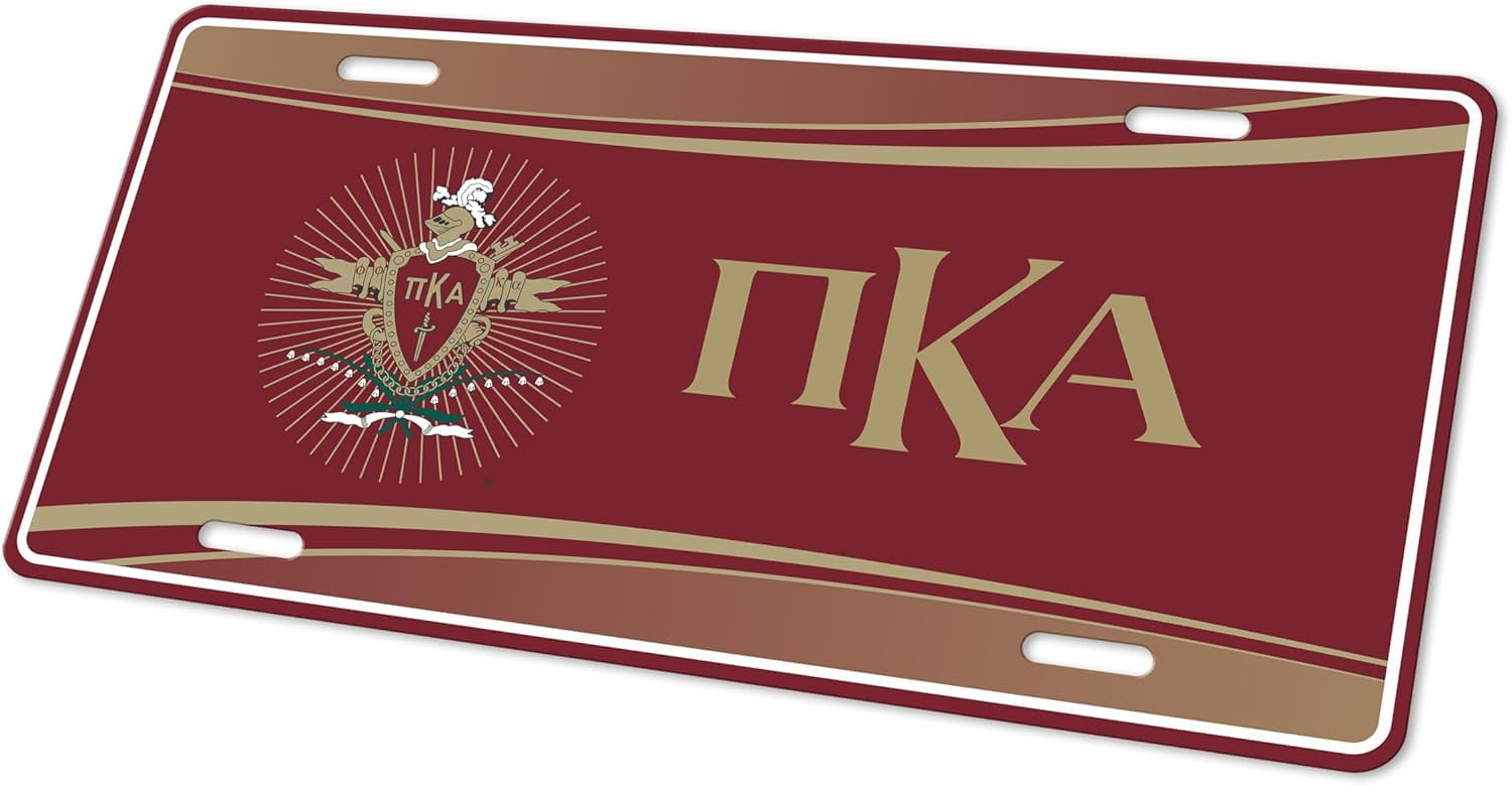 Pi Kappa Alpha Decorative Car Front License Plate, Vanity Tag, Metal ...