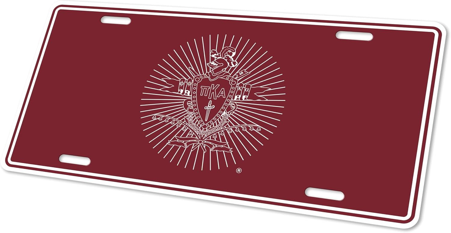 Pi Kappa Alpha Decorative Car Front License Plate, Vanity Tag, Metal ...