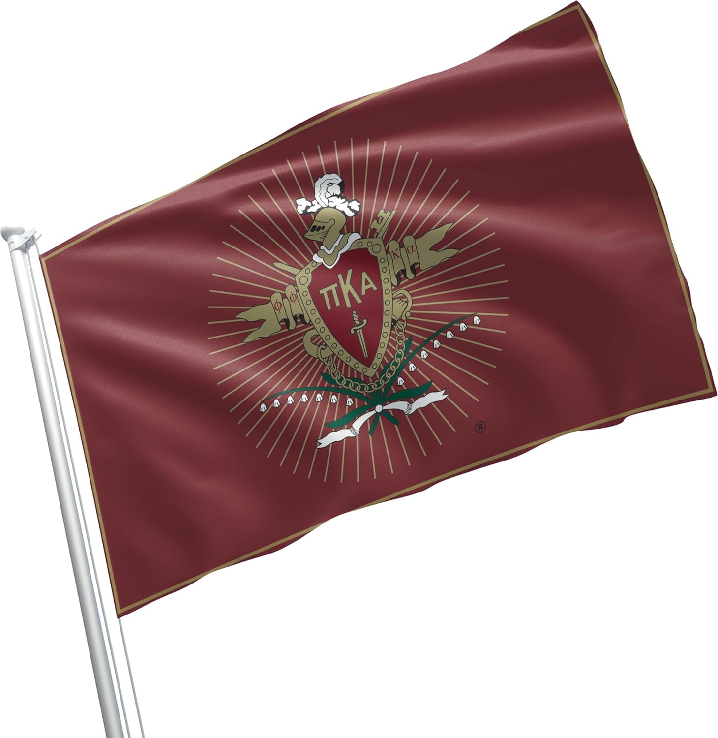 Pi Kappa Alpha Fraternity Flag, 3Ply Polyester Heavy Duty Double Sided ...