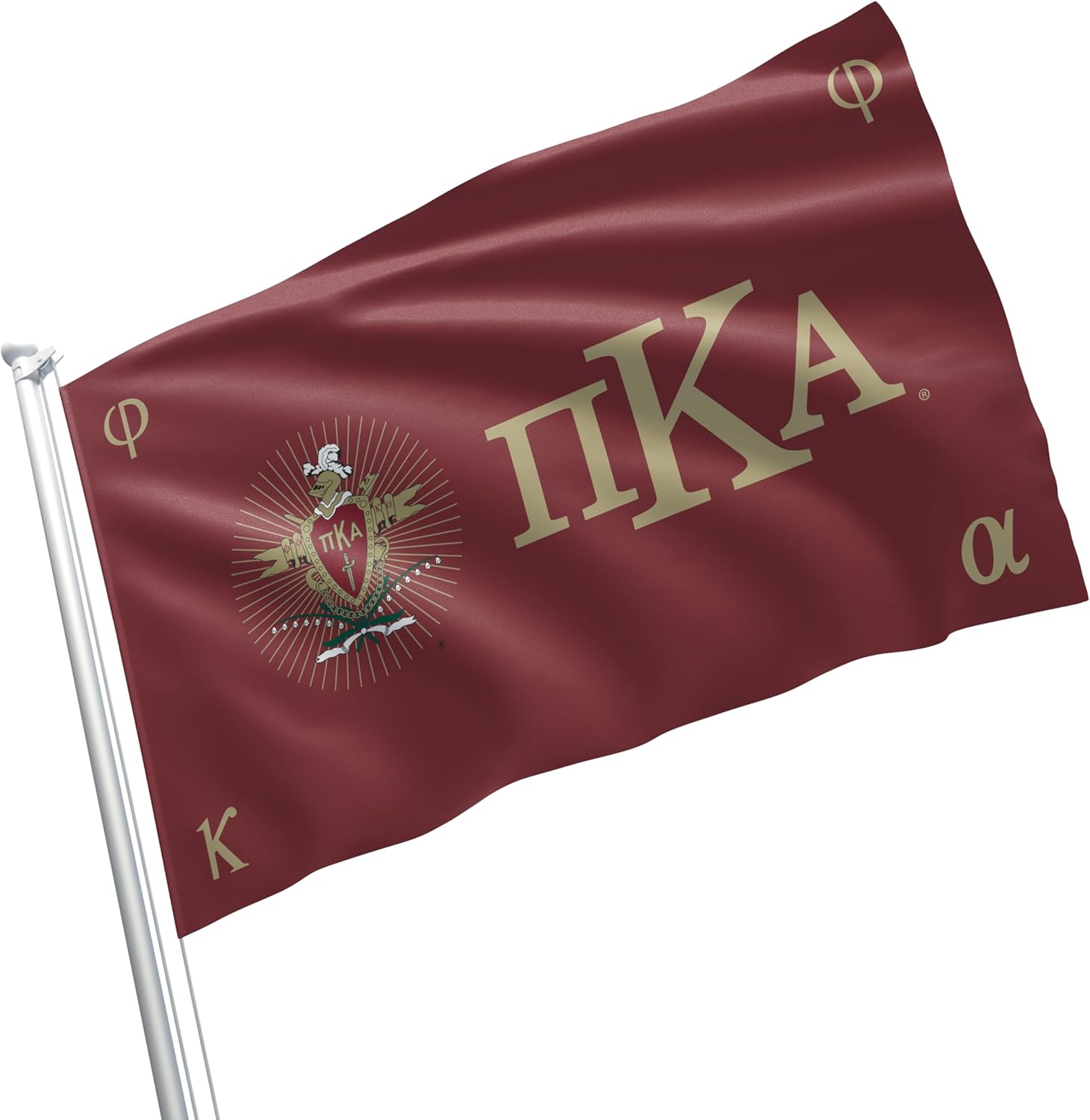 Pi Kappa Alpha Fraternity Flag, 3Ply Polyester Heavy Duty Double Sided ...