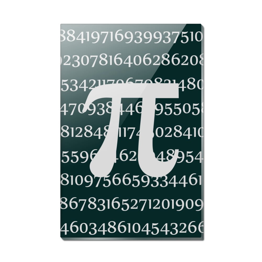 Pi Math Geek Nerd 3.14 Rectangle Acrylic Fridge Refrigerator Magnet ...