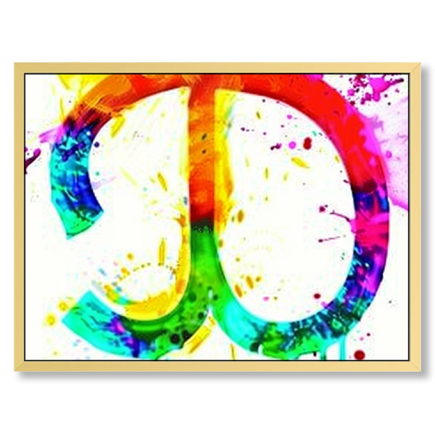 Pi Mathematics Symbol" Watercolor Style Unframed Wall Art Print Poster ...