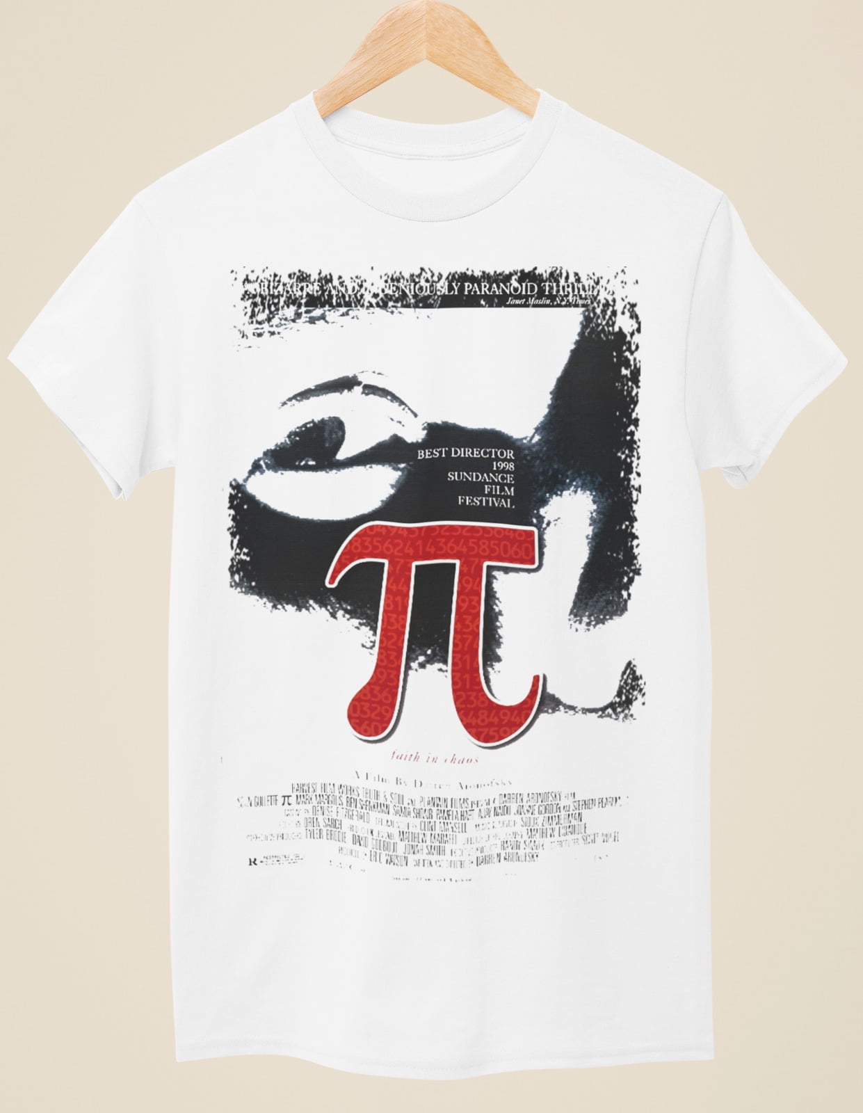 Pi - Movie Poster Inspired Unisex White T-Shirt - Walmart.com