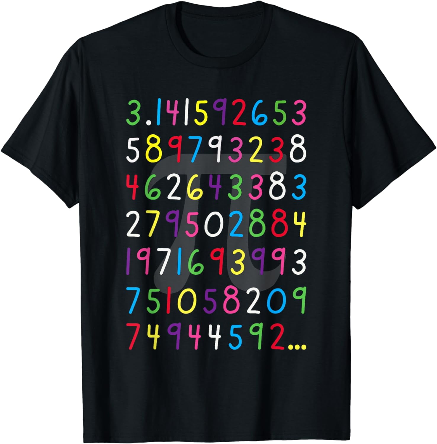 Pi Shirt Happy Pi Day Pi Color Numbers For Math Lover T-Shirt - Walmart.com