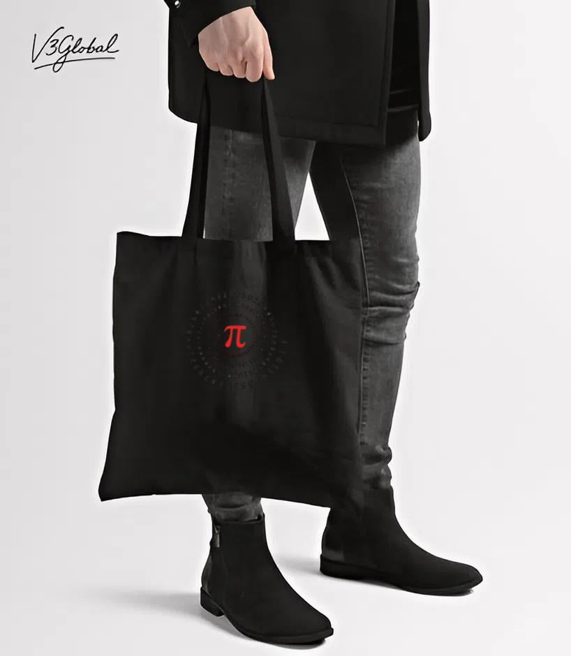 Pi Spiral Irrational Number Math Science Pattern Fun Tote Bags ...