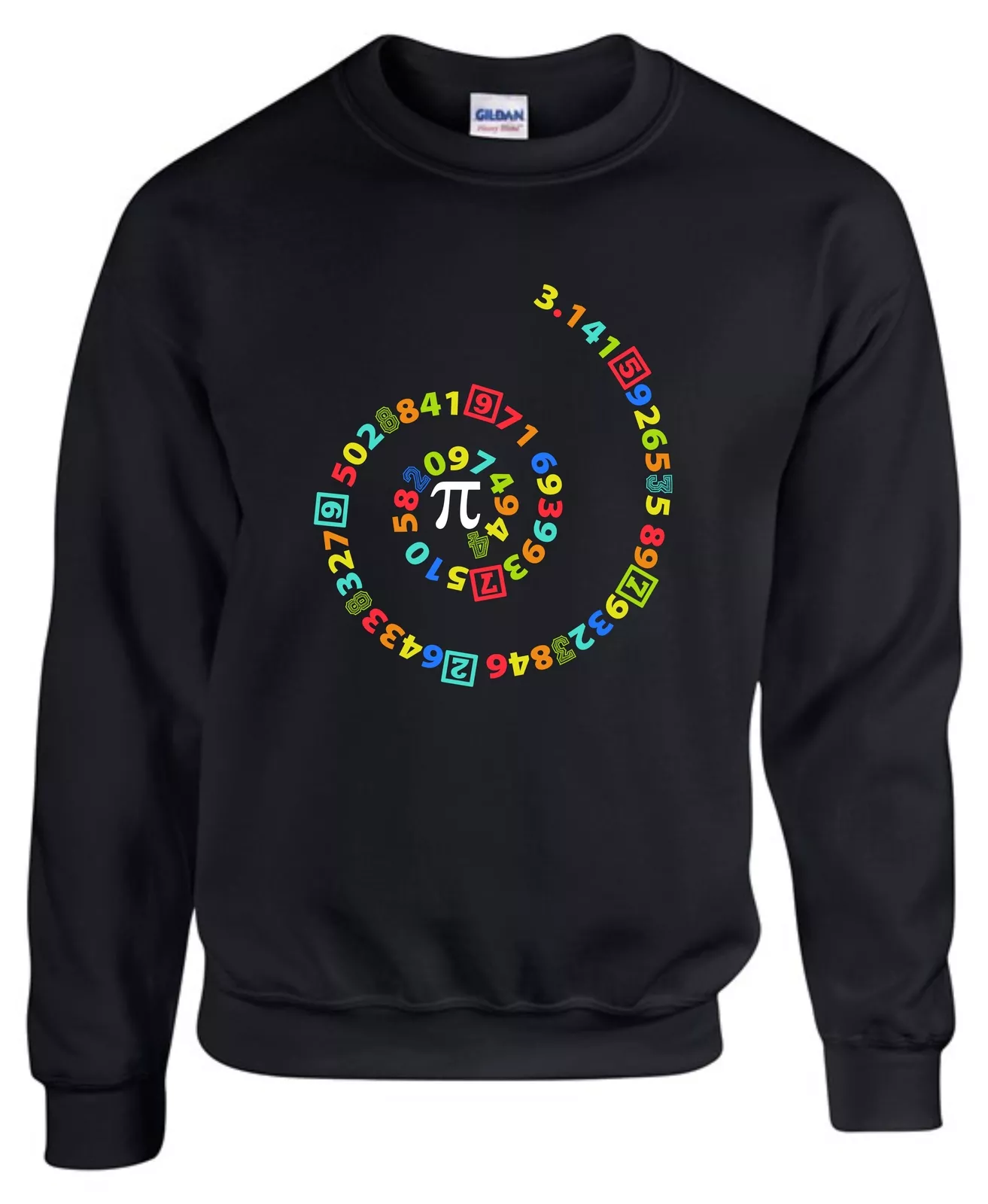 Pi Spiral Number Day Jumper Math Pi Symbol Circumference Mathematics ...