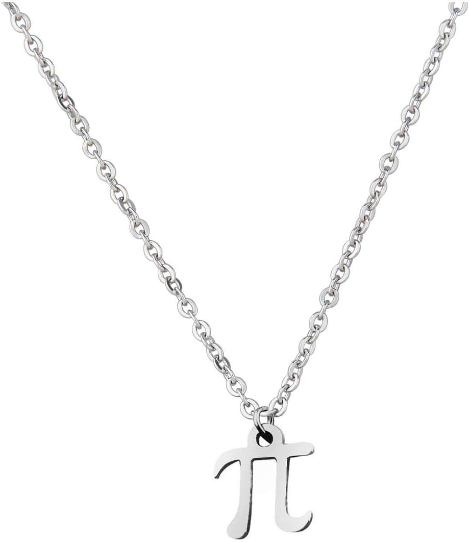 Pi Symbol Pendant Necklace 3.14 Math Sign Jewelry Pi Day Gift For ...