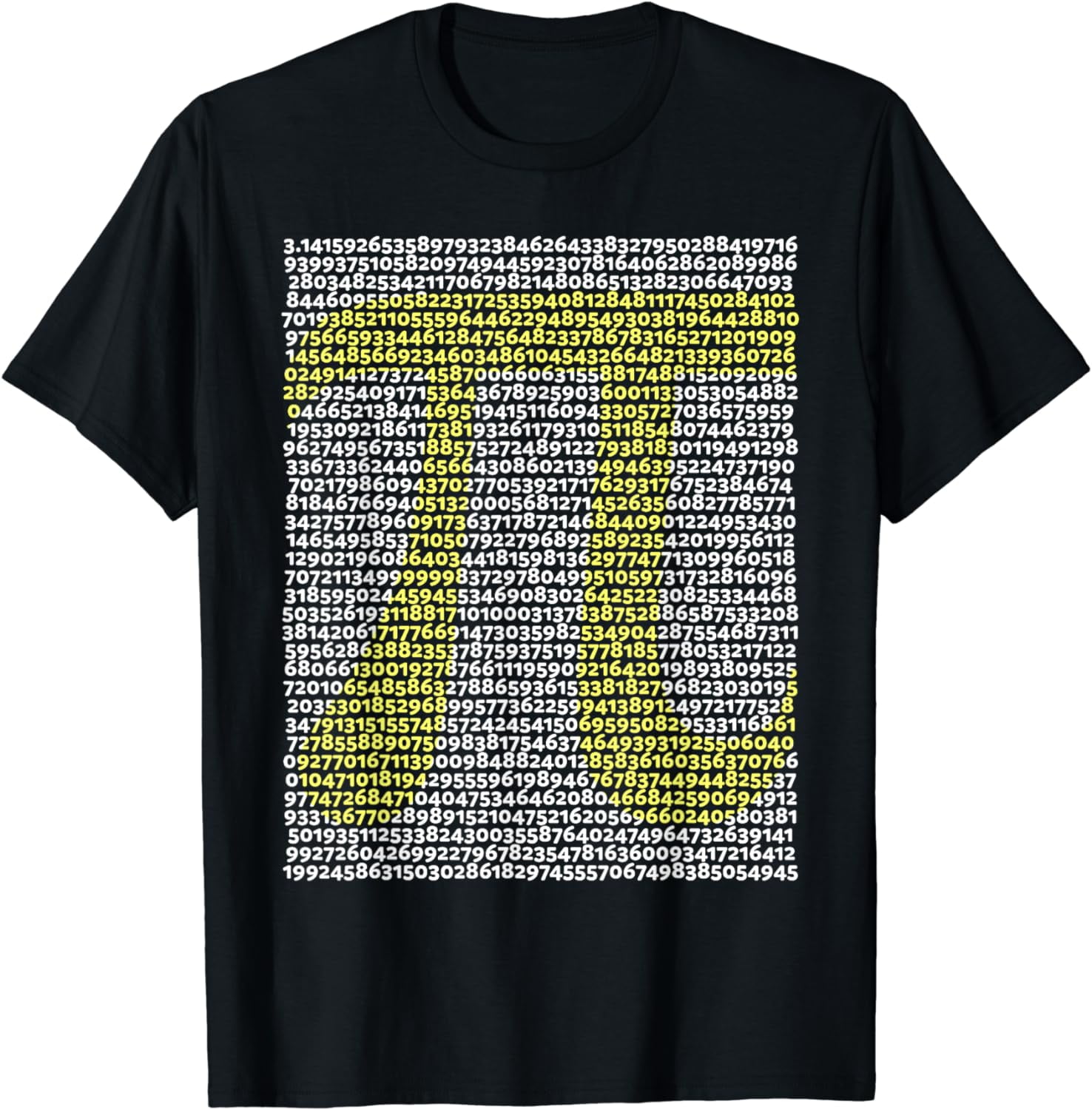 Pi T-Shirt 3,14 Pi Number Symbol Math Science Front Back T-Shirt ...