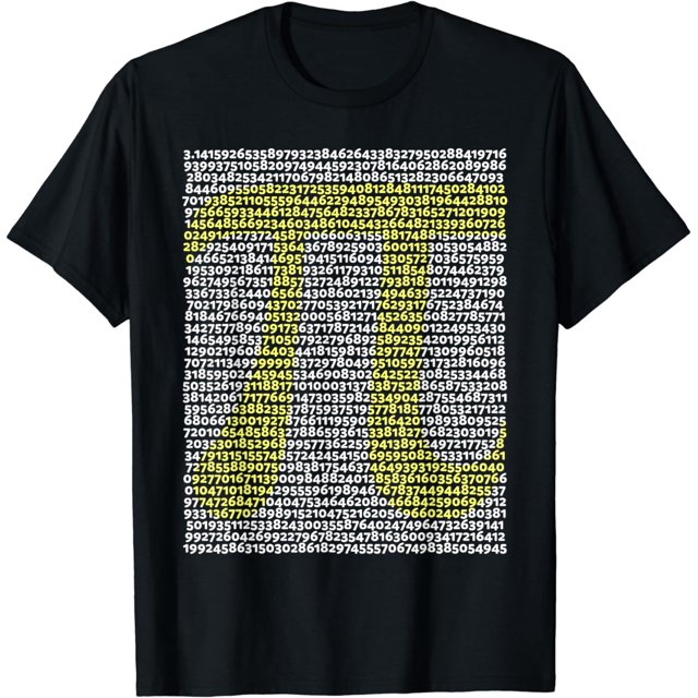 Pi T-Shirt 3,14 Pi Number Symbol Math Science Front Back T-Shirt ...