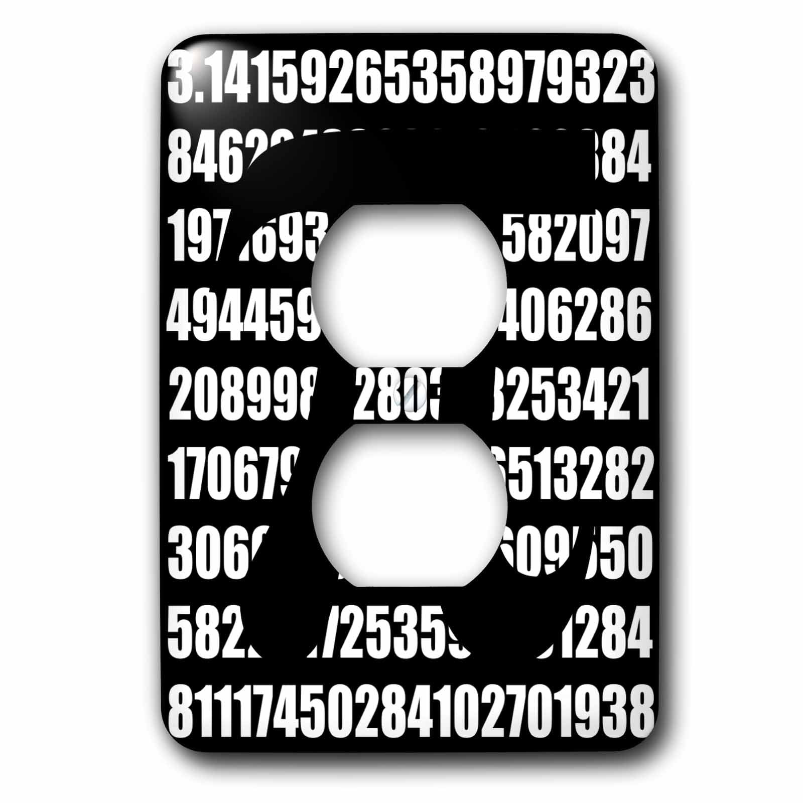 Pi symbol on number. Math mathematical numeric sign for mathematicians 2 plug outlet cover lsp ...