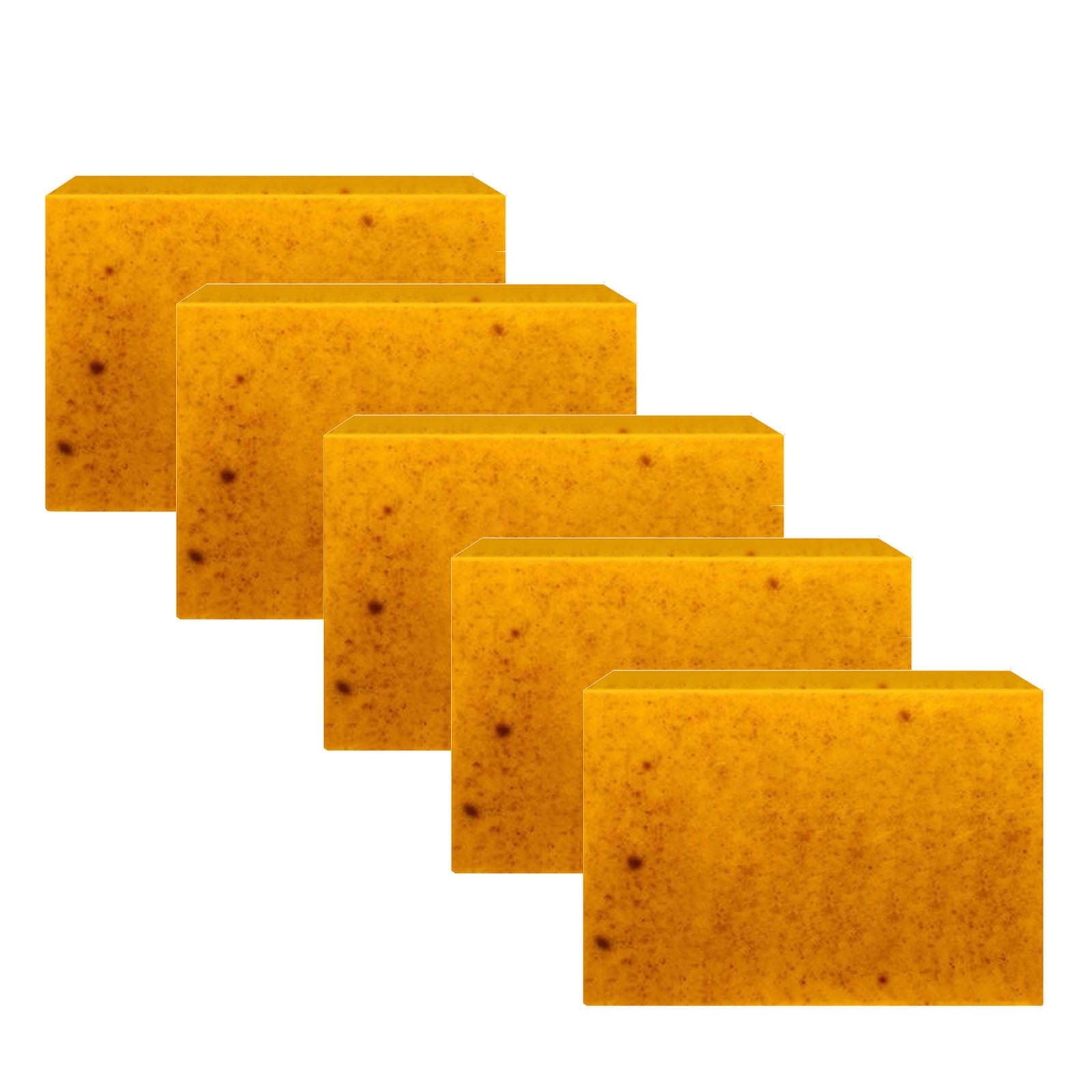 PiGOGI 5PC Turmeric Soap Bar,Lemon Turmeric Soap Kojic Acid Soap ...