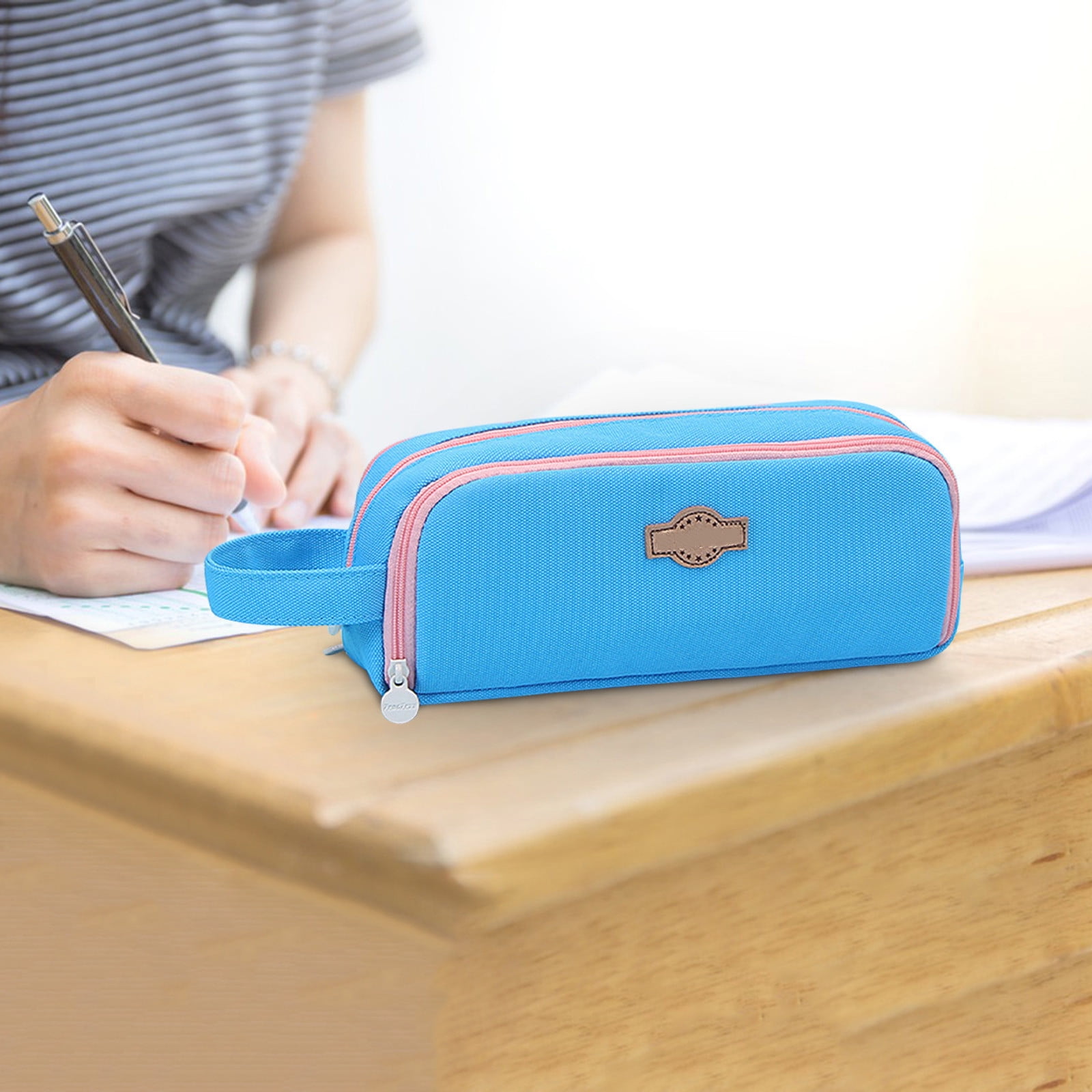 PiGOGI College Dorm Setup 3-Compartment Middle S-chool Pencil Case ...