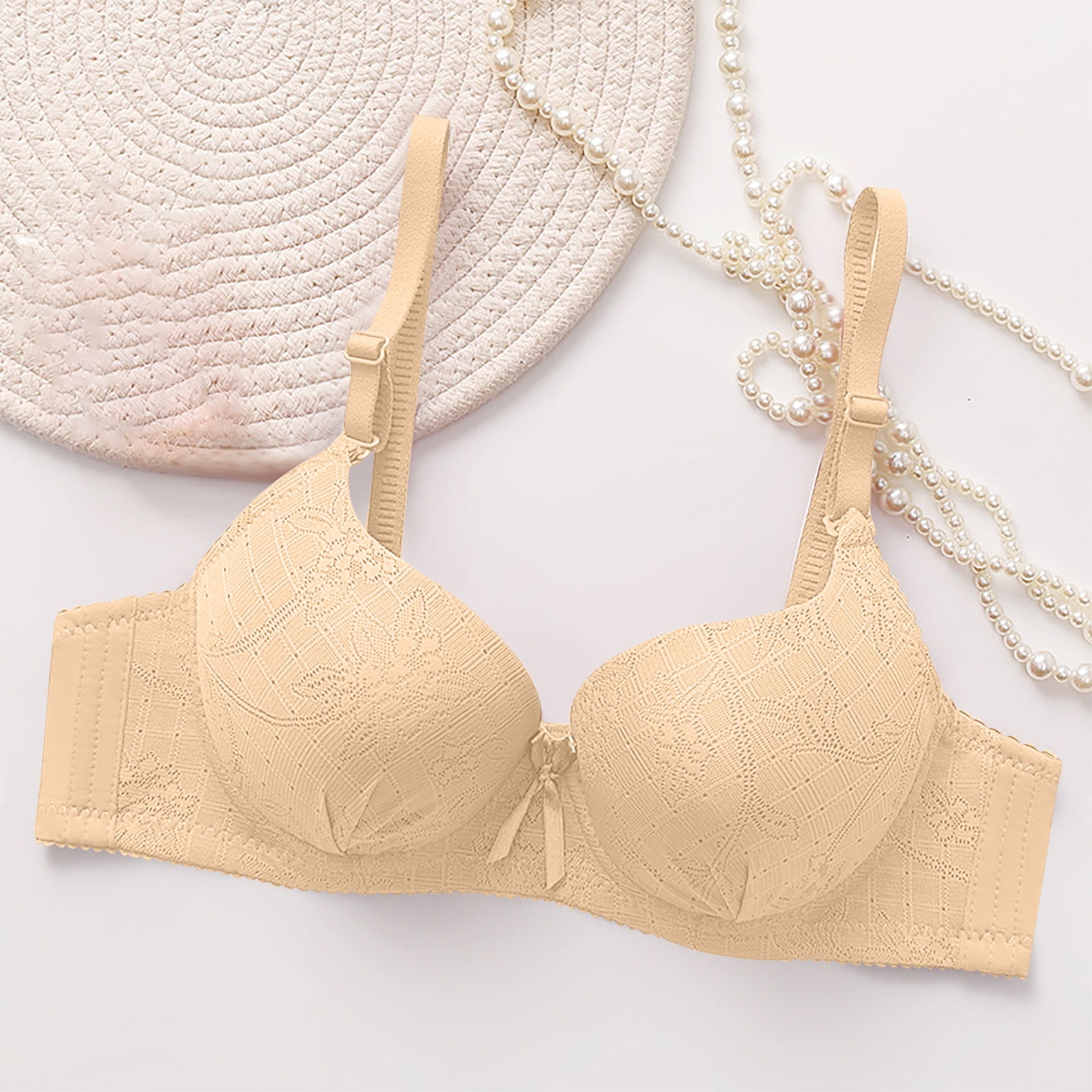 PiGOGI Sexy Backless Bra for Women - Push Up Seamless U-Shaped Bralette ...