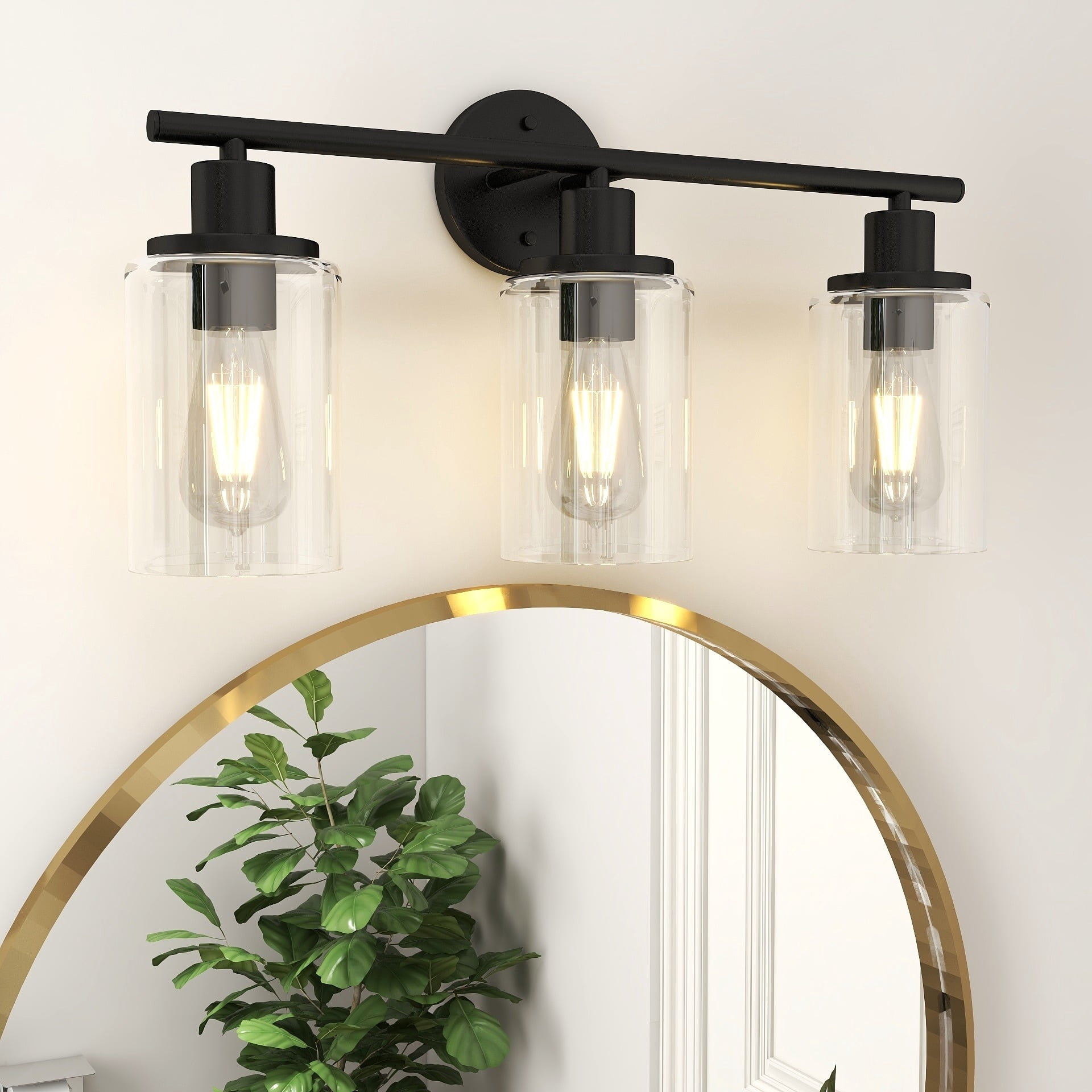 Pia Ricco All-In-One 3-Light Bathroom Vanity Light Set - Walmart.com