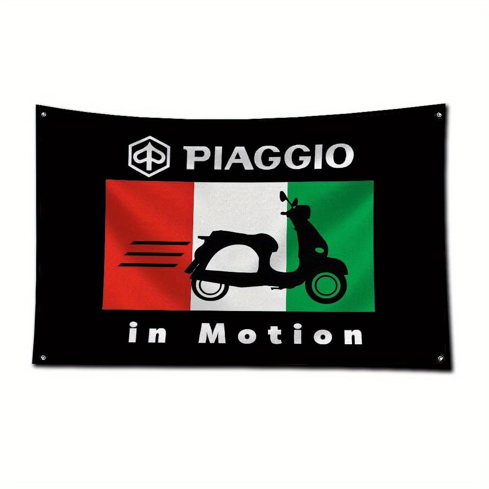 Piaggio Motorcycle Racing Flag Polyester Digital Print Banner with ...