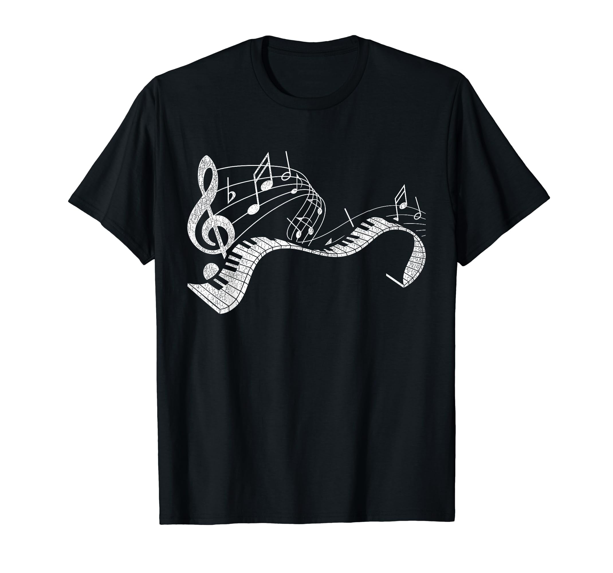 Pianist Music Notes Treble Clef Piano Player Keyboard Piano Men Vintage ...