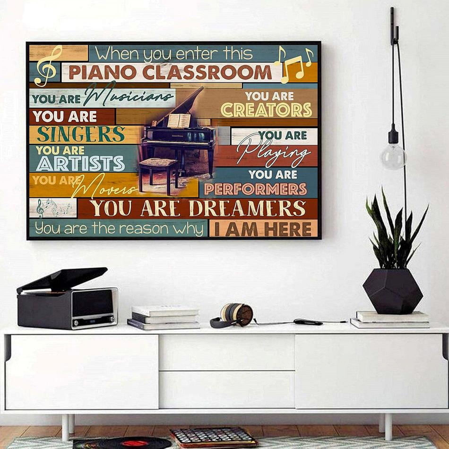 Pianist piano classroom landscape 24 x 36 Inch Poster - Walmart.com