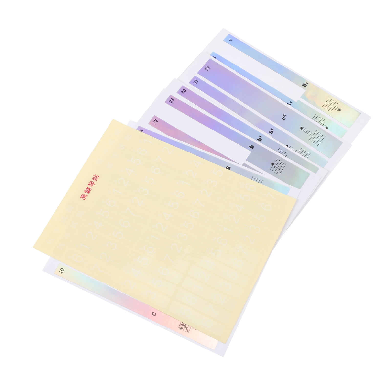 Piano Accessories Notes Stickers Five Lines Beginner Learning Keyboard ...
