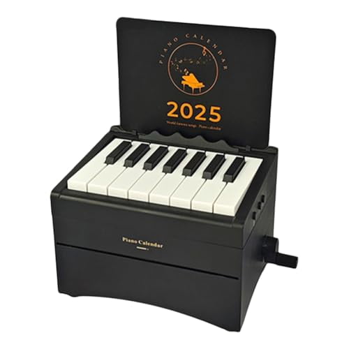 Piano Calendar 2025, Hand-Crank Bluetooth Piano Music Calendar with 27 ...