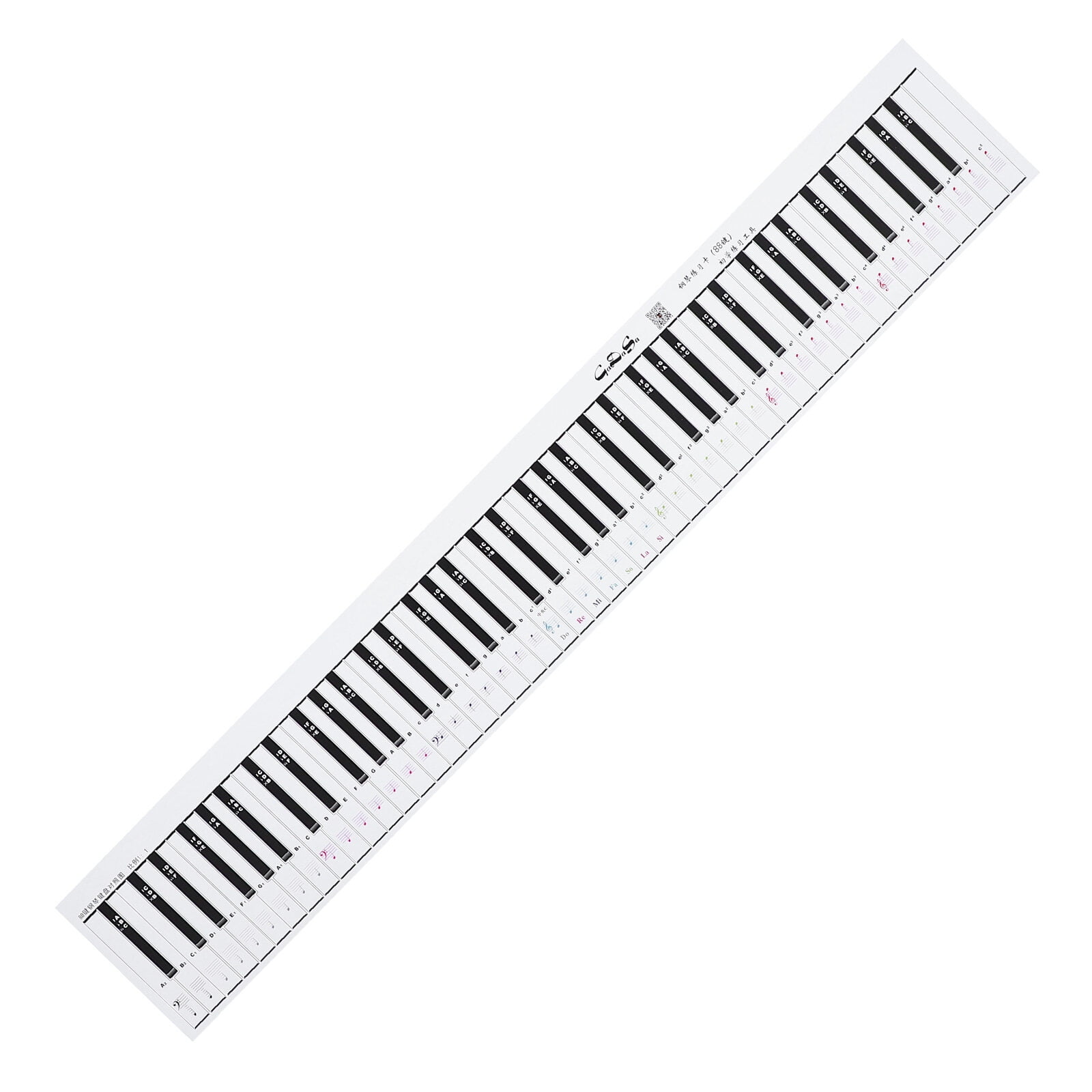 Piano Key Practice Sheet 4 Count Keyboard Comparison Paper Kids ...