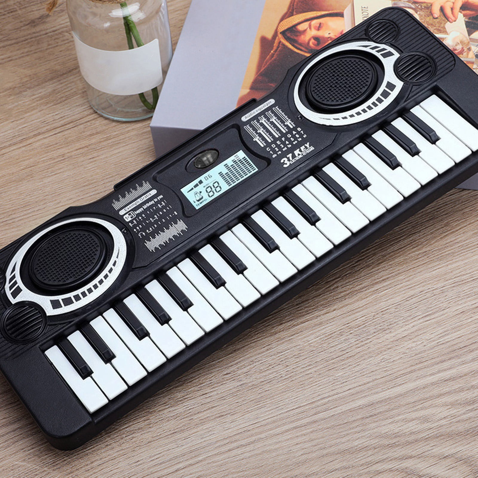Piano Keyboard Digital Music Electronic Keyboard with Microphone ...
