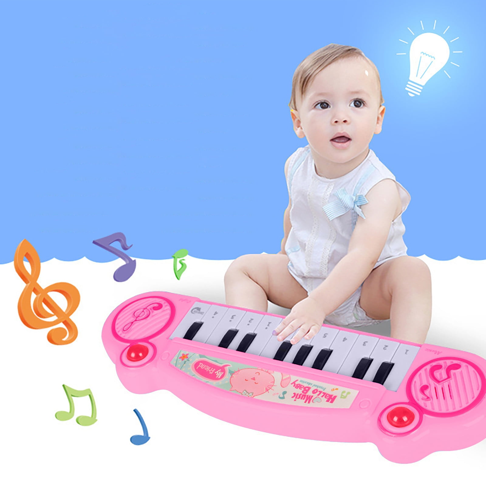 Piano Keyboard for Kids,Kid Keyboard Piano with Microphone- 12 Keys ...