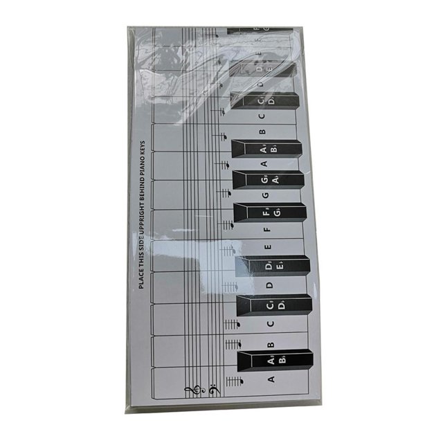 Piano Keyboard Learning Aid Set 1: Practice Cardboard Practice Keyboard ...