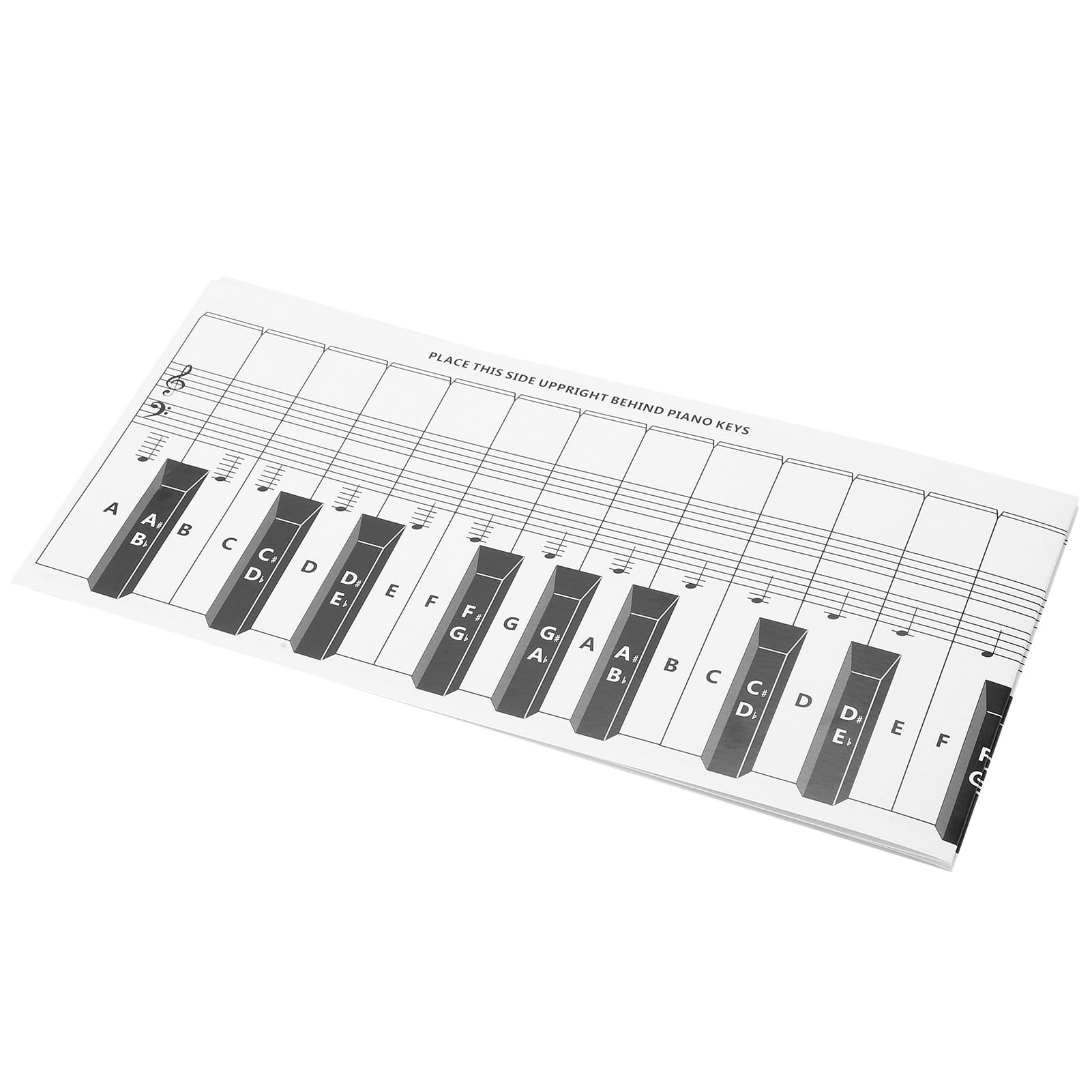 Piano Keyboard Note Chart 88 Keys Exercise Comparison Table Portable ...