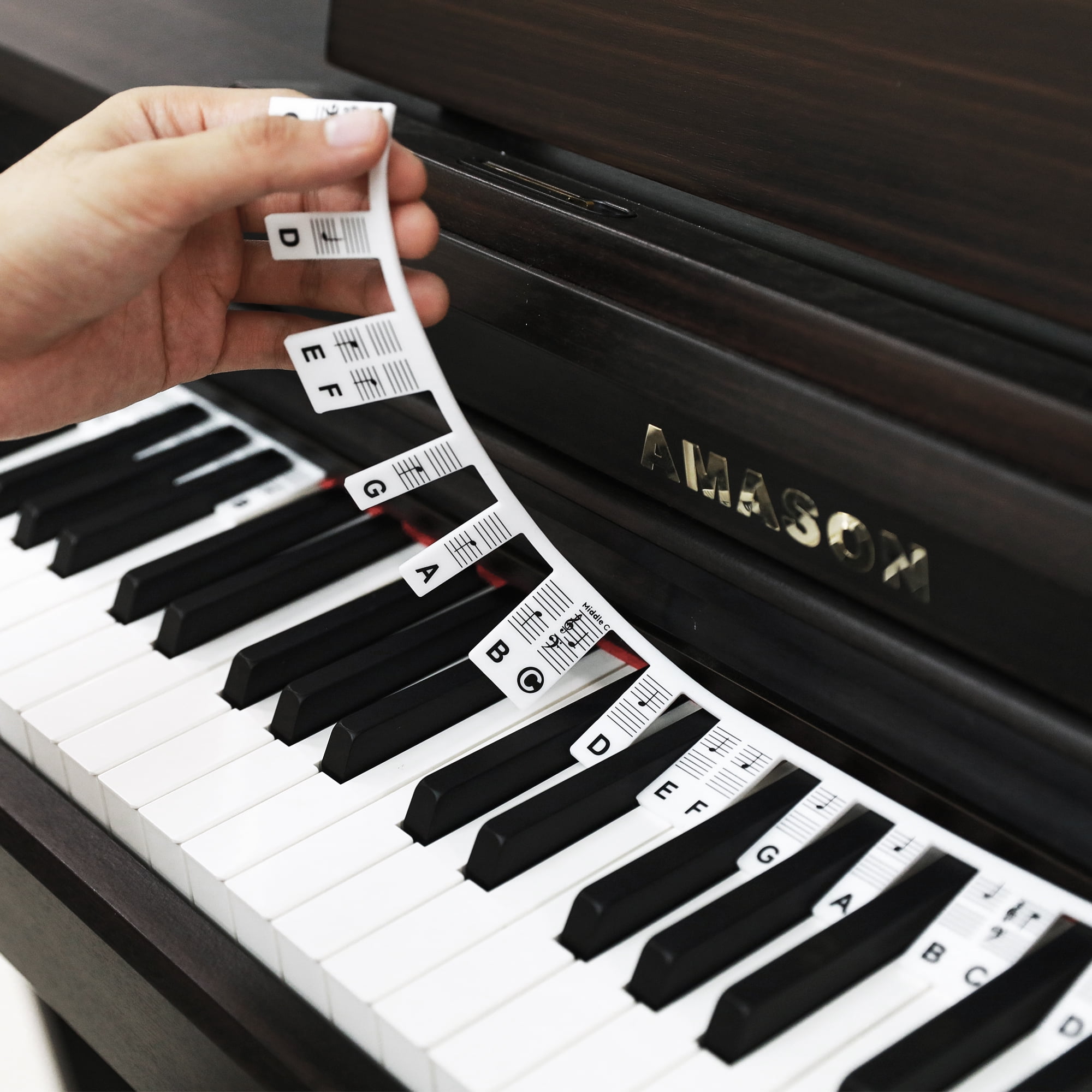 Piano Keyboard Notes Guide for Beginner, 88-Key Full Size, Removable ...