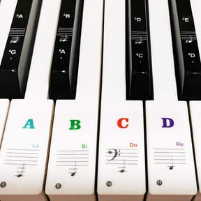 QMG Beginner Piano Book with Color Key Stickers for Kids, 50 Popular ...
