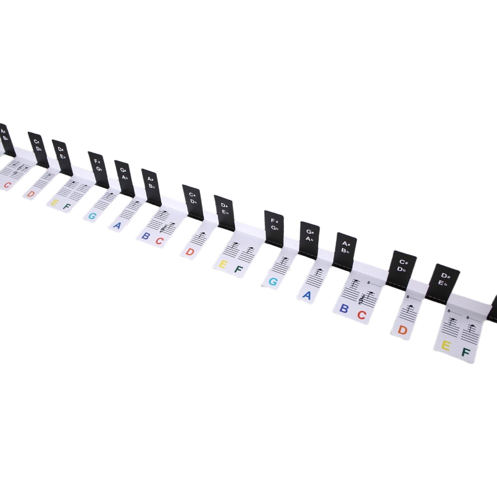 Piano Keyboard Stickers Electronic Piano Key Labels Adhesive Stickers ...