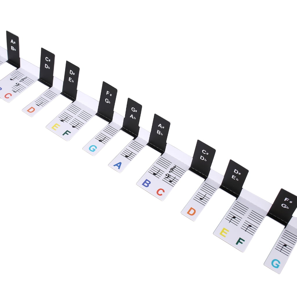 Piano Keyboard Stickers Removable Keyboard Letters Electronic Piano ...