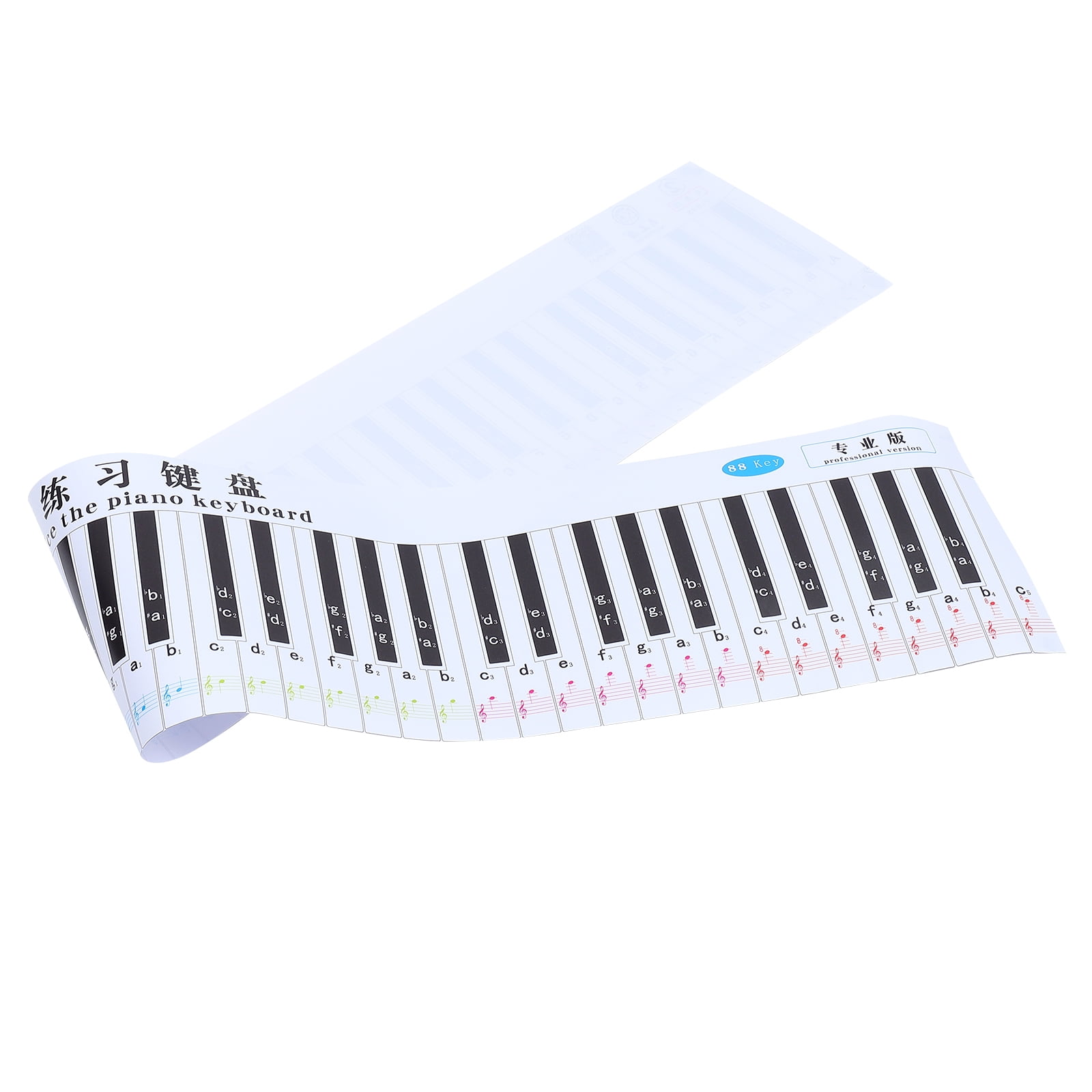 Piano Keyboard Wall Chart Piano Keyboard Teaching Paper Piano Keyboard ...