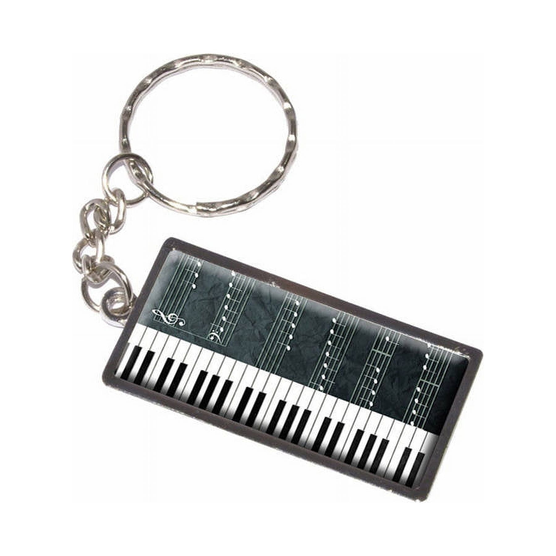 Piano Keys And Scales Grayscale Music Notes Sheet Musician Keychain Key ...