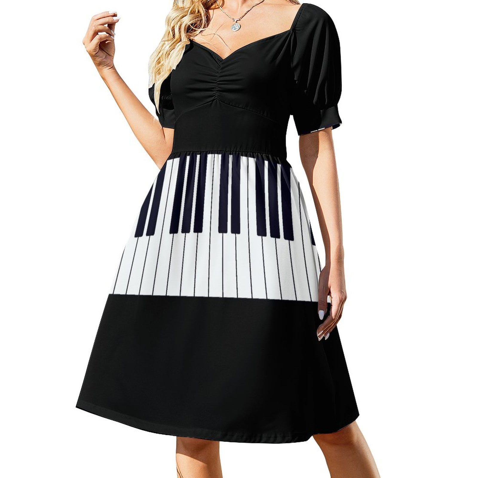 Piano Keys Dress Summer dresses for women chic and elegant evening ...