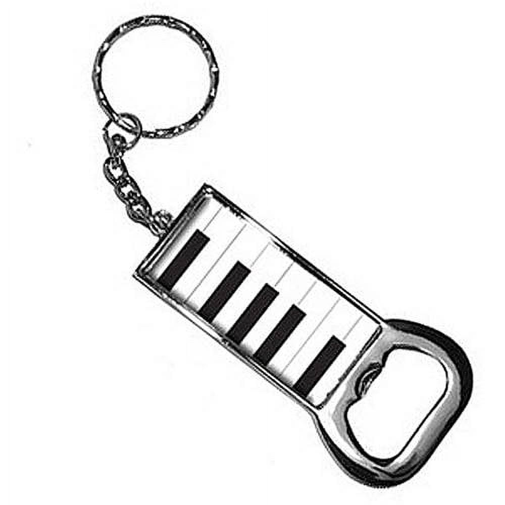Piano Keys Music Keychain Key Chain Ring Bottle Bottlecap Opener ...