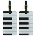 Piano Keys Music Luggage Tags Suitcase Carry-On ID, Set of 2 - Walmart.com