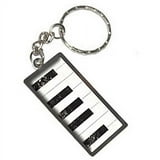 Piano Keys Vintage Distressed Keychain Key Chain Ring - Walmart.com