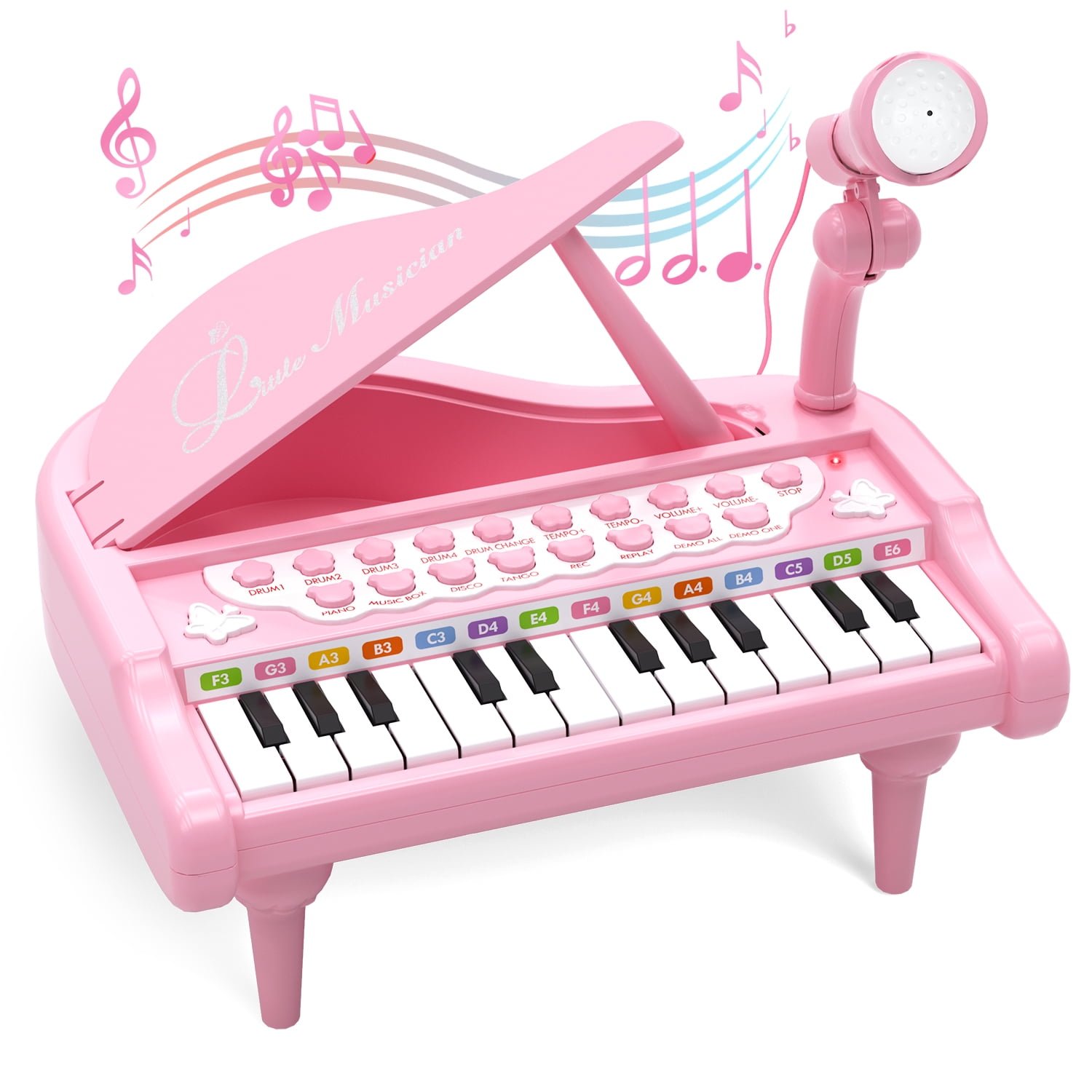 Piano for Kids, Toddler Toys for Girls, 24 Keys Kids Piano Toy, Musical ...