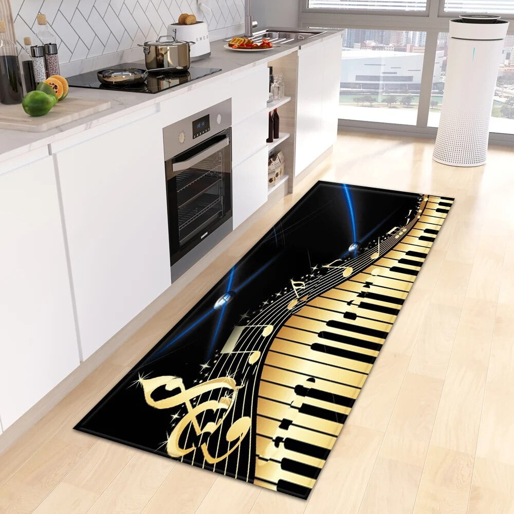 Piano Kitch Rug Home Hallway Entrance Doormat Living Room Childr ...