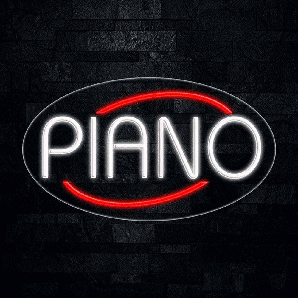 Piano LED Neon Sign 28"L x 16"H #34272 - Walmart.com