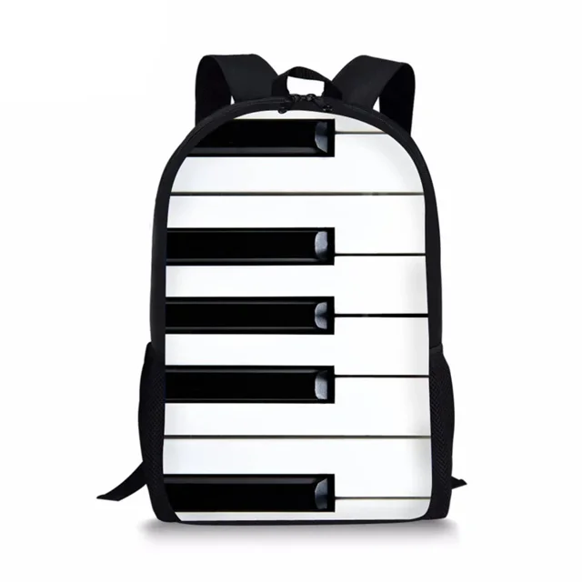 Piano Music Note Print Women Backpack Youth Backpacks for Teenage Girls ...