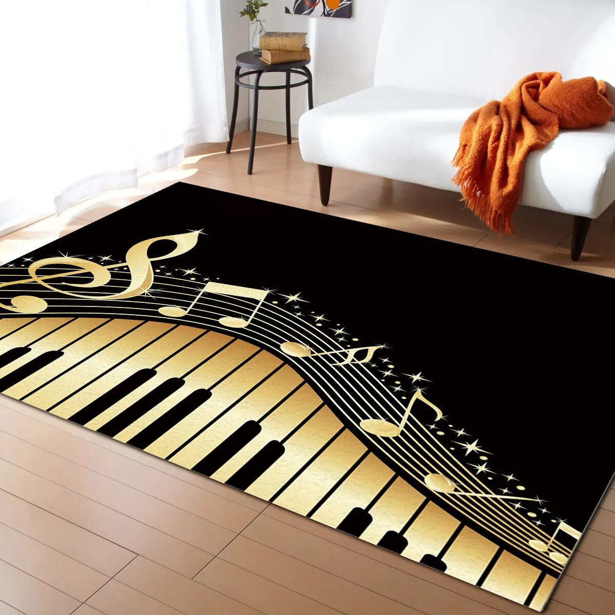 Piano Music Note Red Carpets for Living Room Home Bedroom Girl Bedside ...