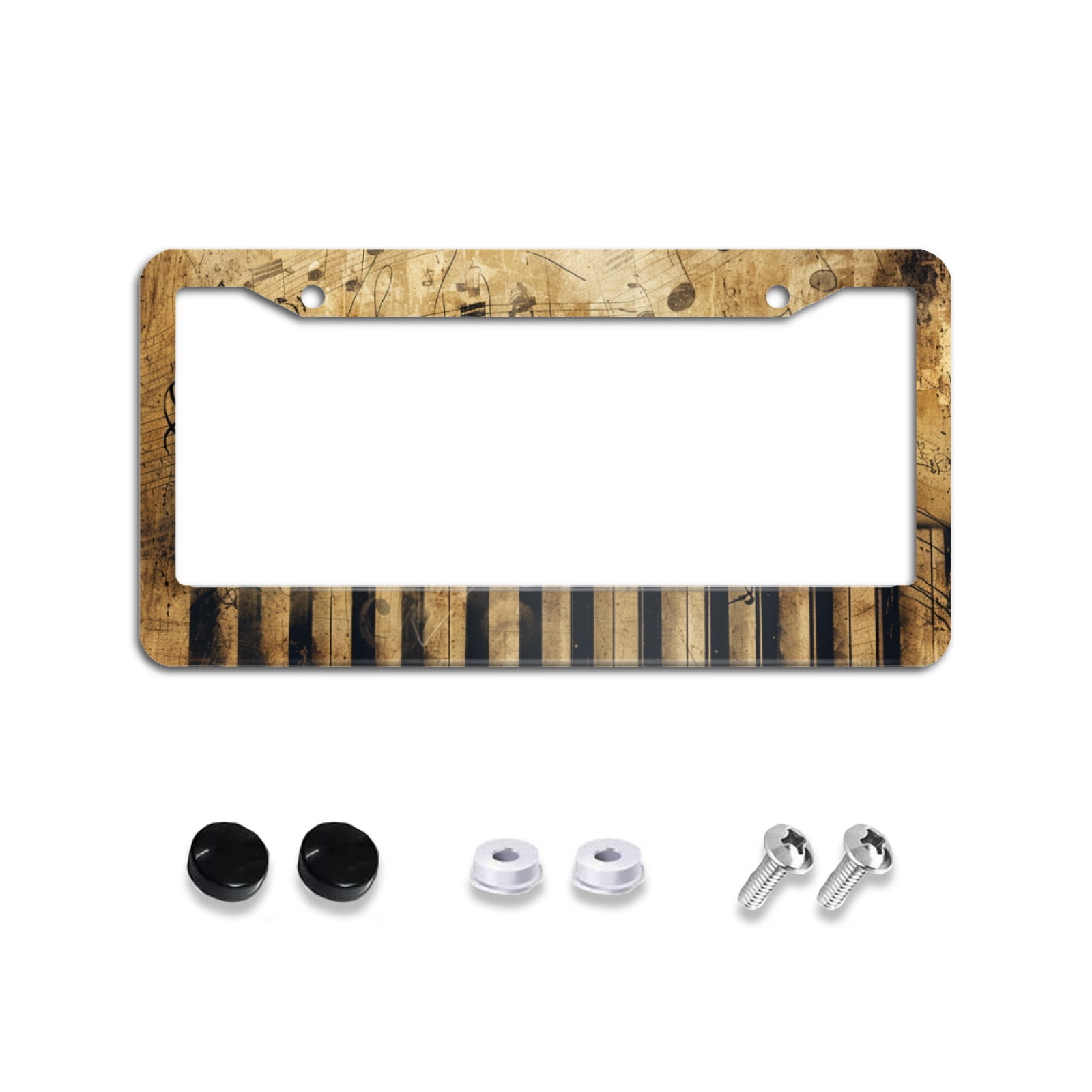 Piano Music Notes License Plate Frames for Women Men Car Plate Holder ...