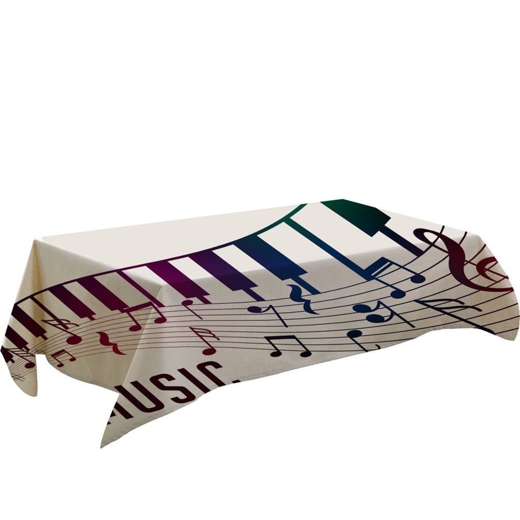 Piano Music Table Cloth Rectangular Cover Tea Dining Home Textiles ...