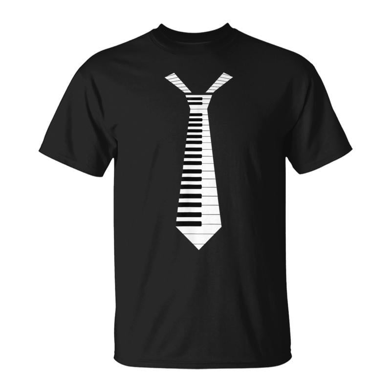 Piano Neck Tie Humorous Keyboard Music Player TShirt - Walmart.com
