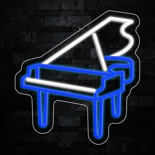 Piano Neon LED Sign 14"L x 15"H #32611 - Walmart.com