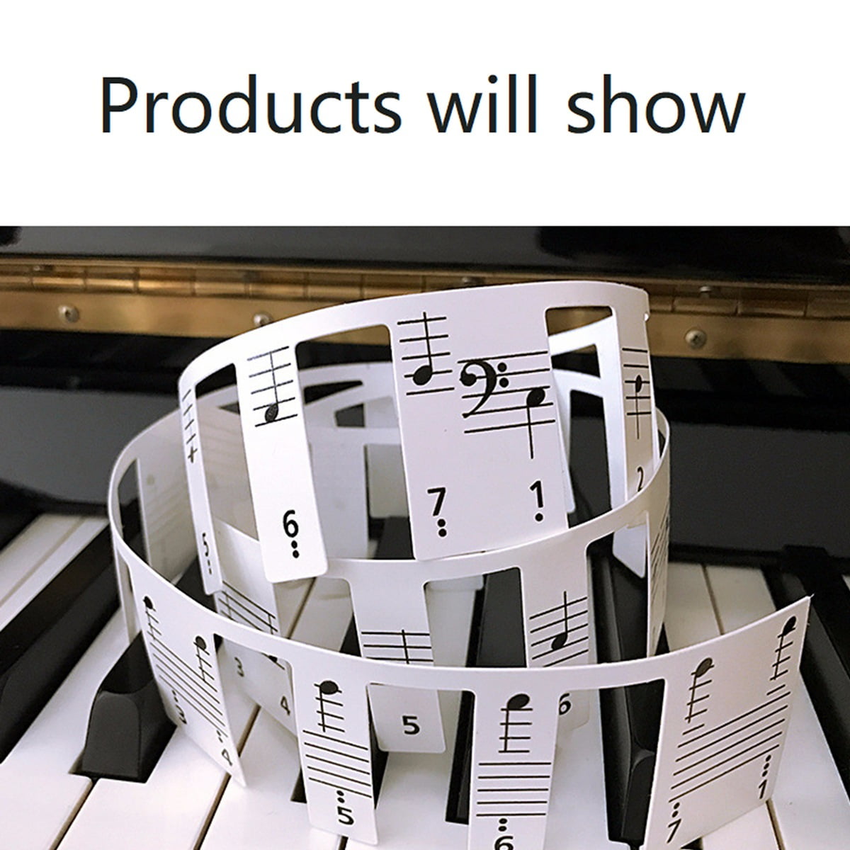 Piano Notes Guide for Beginner, Removable Piano Keyboard Note Labels 88 ...