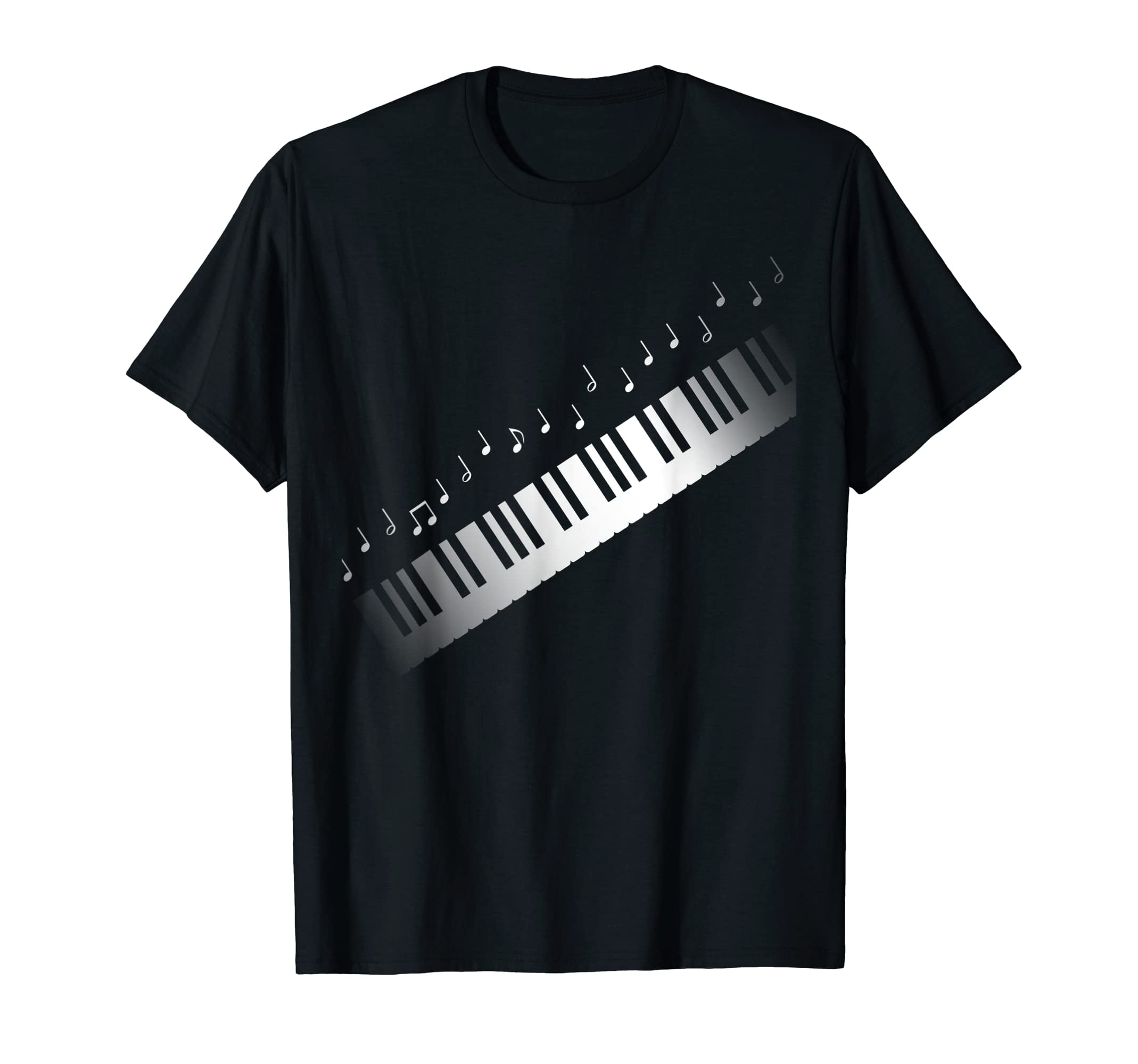 Piano Pianist Keyboard Music Notes T-Shirt - Walmart.com